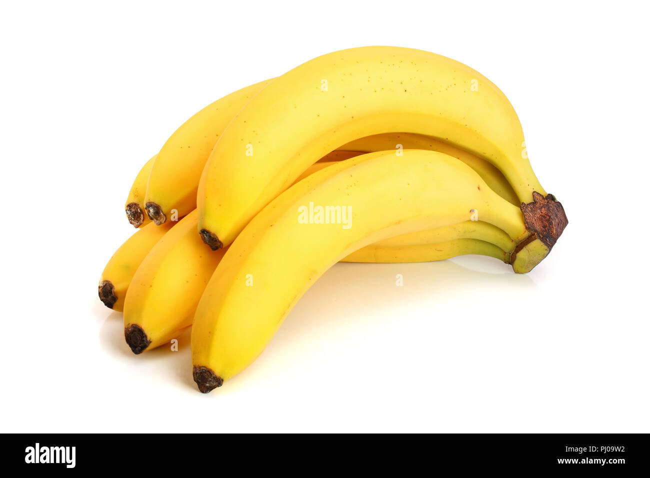 Bunch of bananas isolated on white background Stock Photo - Alamy