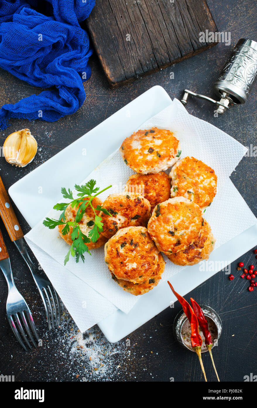 Indian chicken cutlets hi-res stock photography and images - Alamy