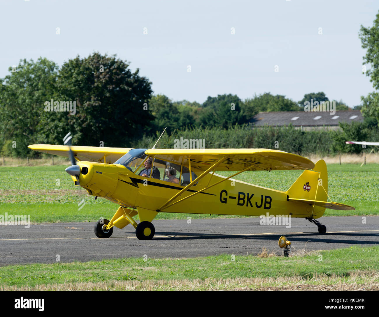 Piper PA-18-135 Super Cub at Wellesbourne Airfield, Warwickshire, UK (G ...
