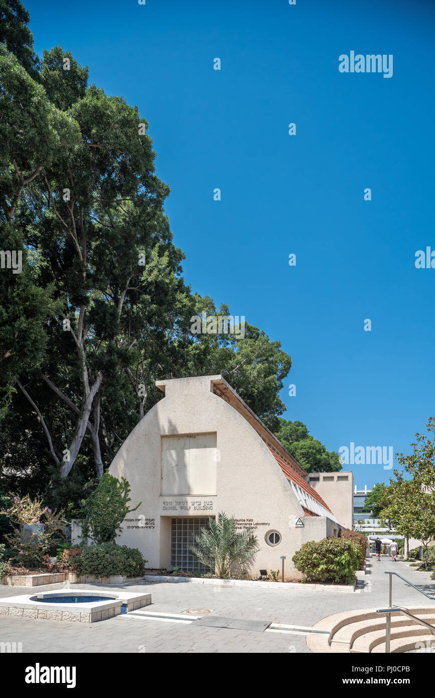 Israel, Rehovot - 30 August: Weizmann Institute of Science - Daniel Wolf building designed by ...