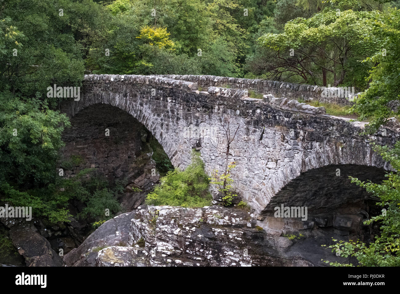 Invermoriston Bridge, Highland, Scotland, August 2018. Historic Bridge ...