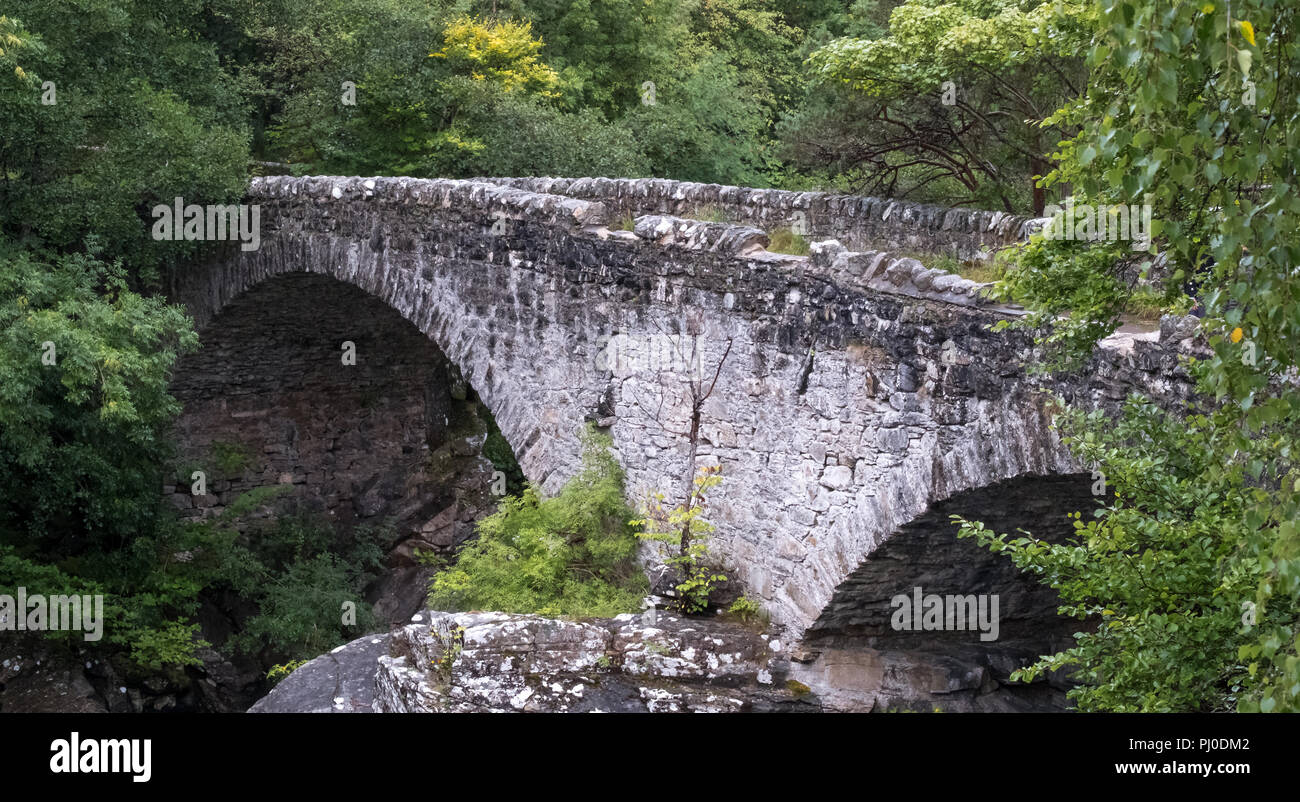 Invermoriston Bridge, Highland, Scotland, August 2018. Historic Bridge ...