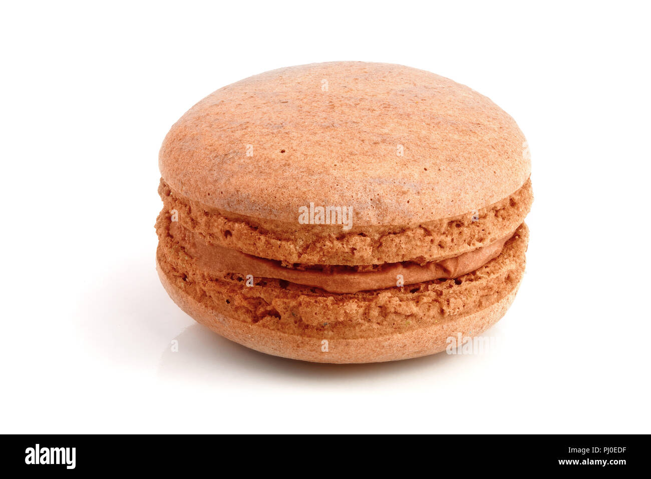 orange macaroon isolated on white background closeup Stock Photo - Alamy
