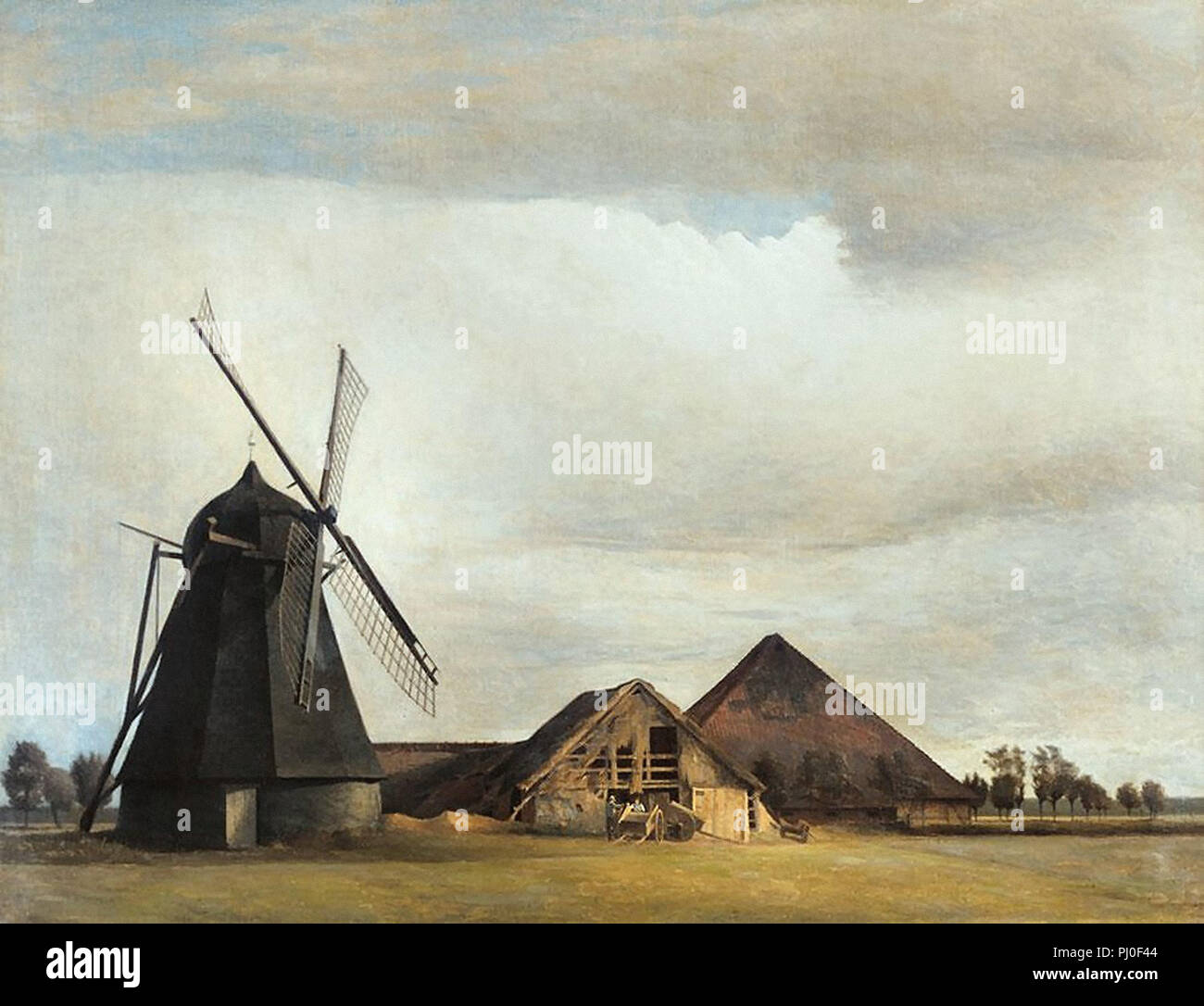 Ilsted Peter - Windmill Stock Photo - Alamy