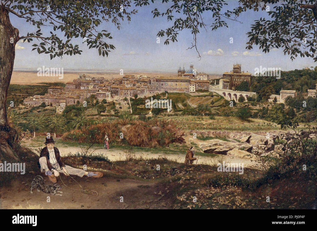 Inchbold John William - Ariccia near Rome Italy Stock Photo - Alamy