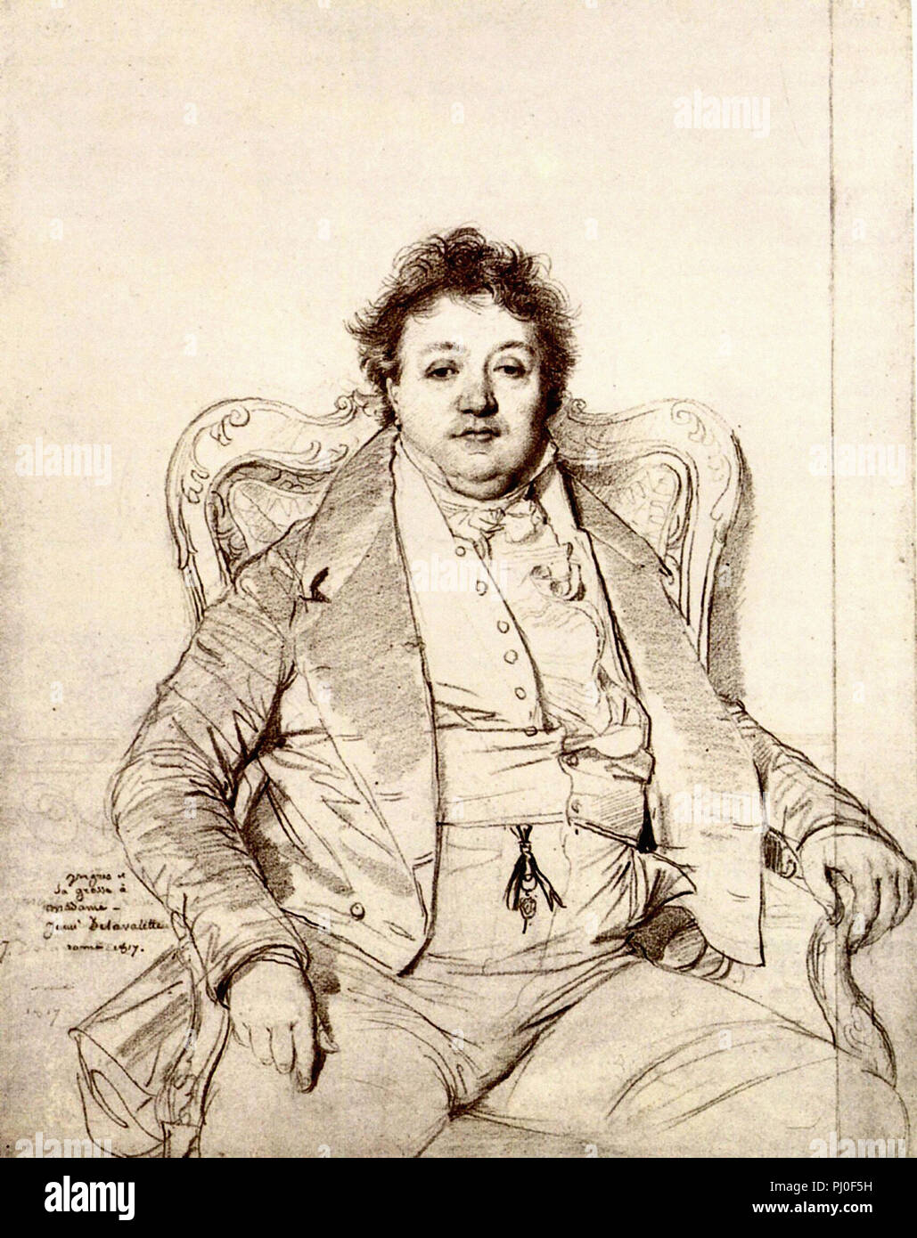 Ingres Jean Auguste Dominique - Charles Thevenin Stock Photo - Alamy