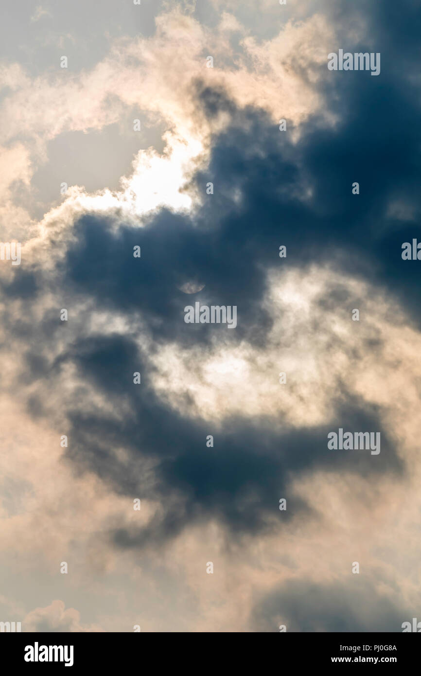 Dramatic sky with stormy clouds. Dark sky and dramatic black cloud ...