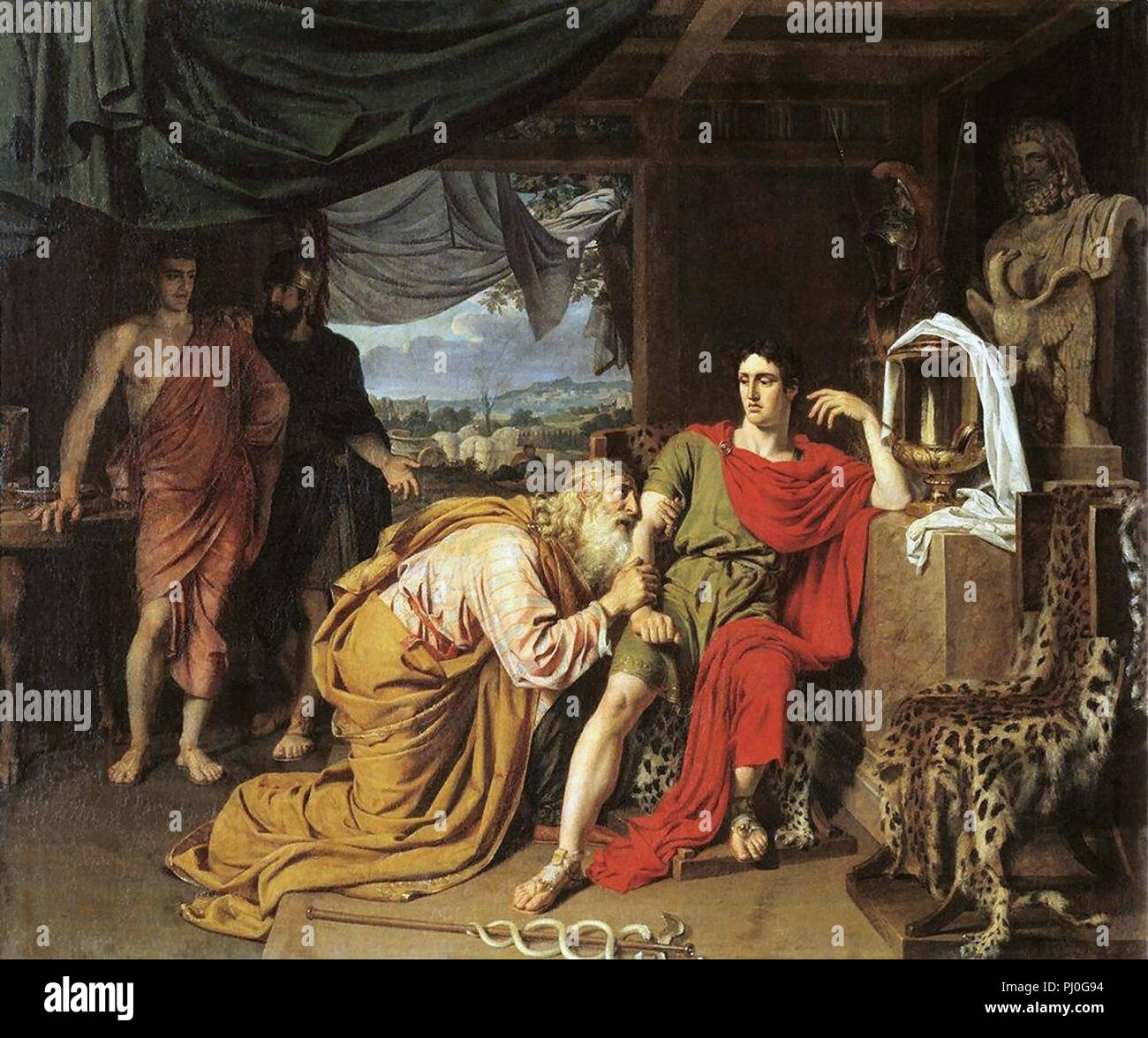 Ivanov Alexander - Priam Asking Achilles to Return Hector's Body Stock ...