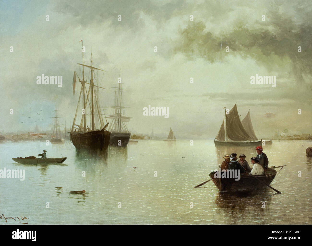 James David - Harbour Scene Stock Photo - Alamy