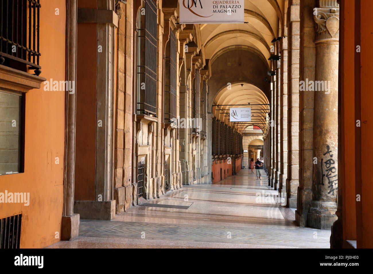 Typical arcades, Bologna, Emilia Romagna, Italy Stock Photo - Alamy
