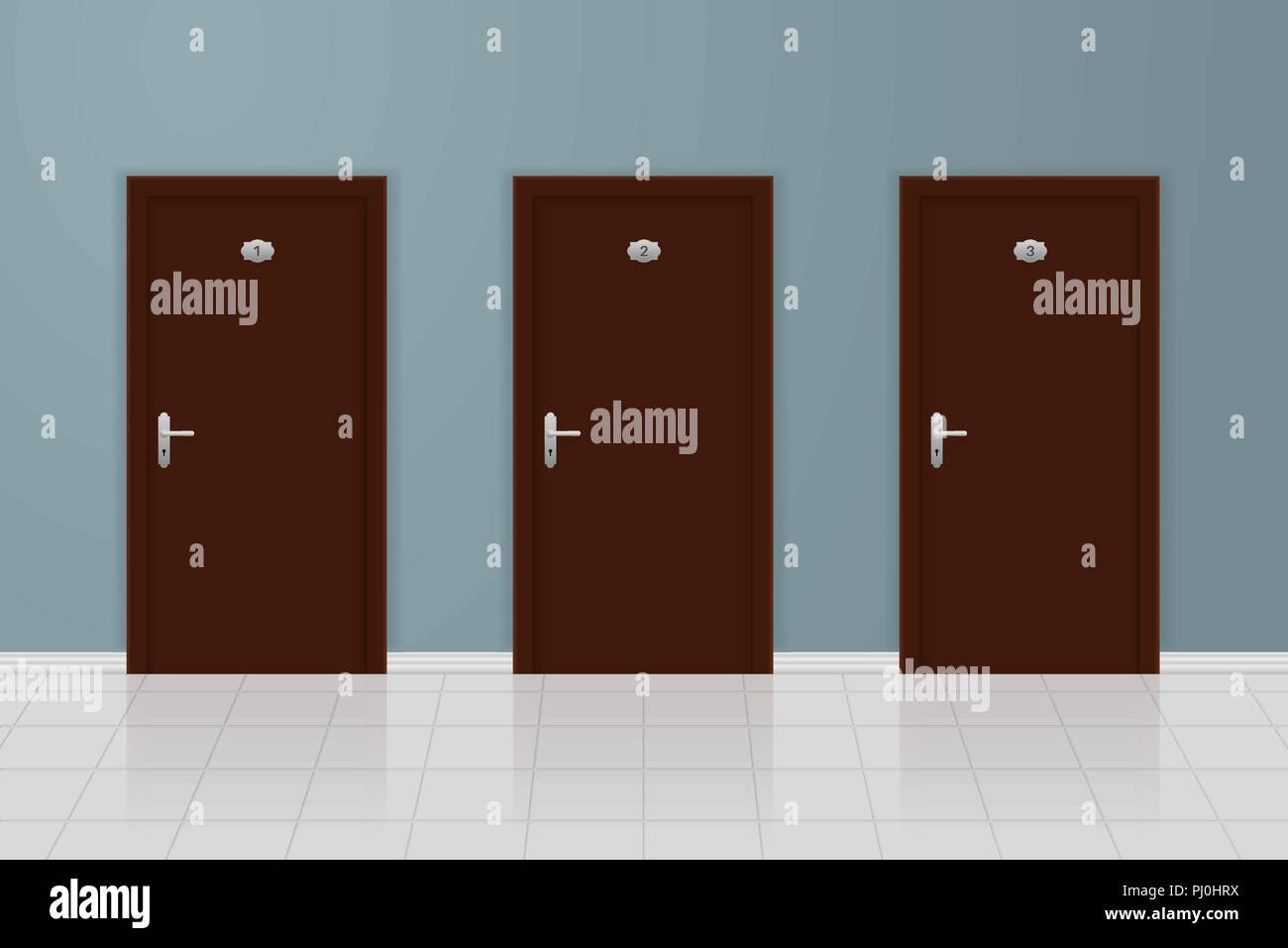 Front wooden doors house Stock Vector Images - Alamy