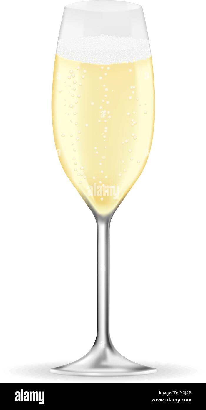 Flute sparkling champagne celebration Stock Vector Images - Alamy