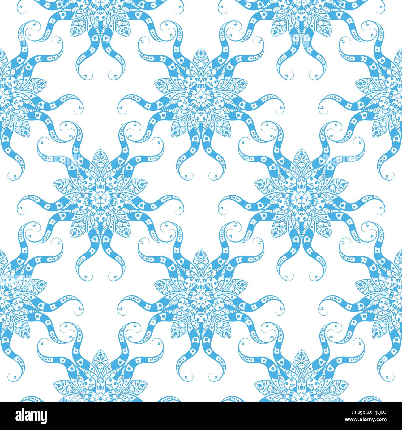 Blue and white asian seamless pattern hi-res stock photography and ...