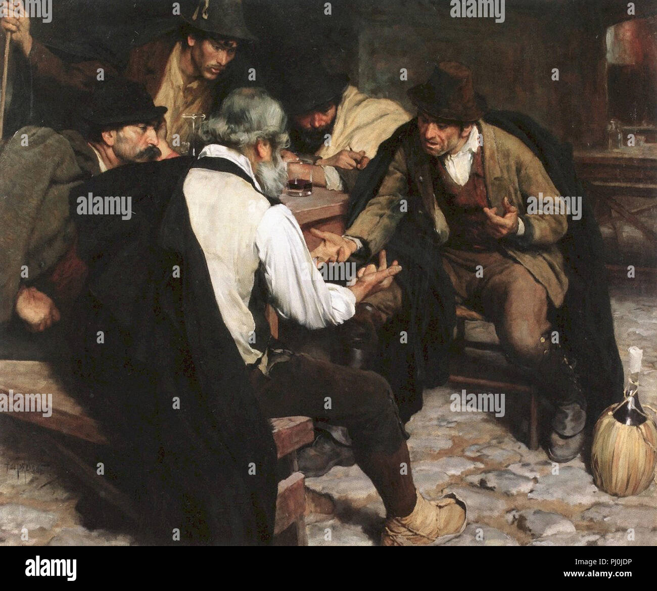 Josselin De Jong Pieter - Italian Morra Players Stock Photo - Alamy