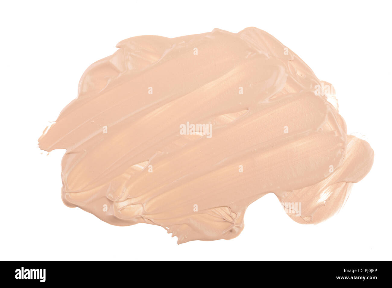 Beige liquid foundation makeup isolated on white background Stock Photo ...