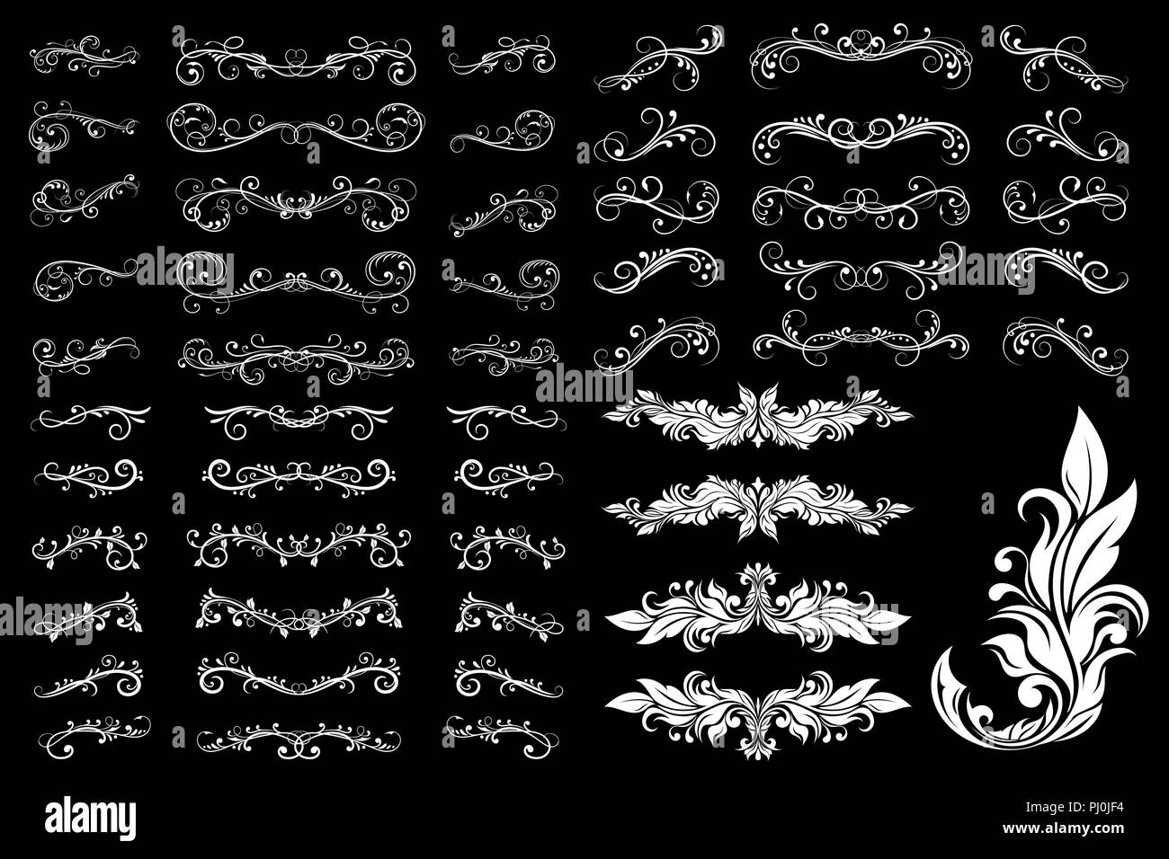 Filigree Black And White Border Hi Res Stock Photography And Images Alamy