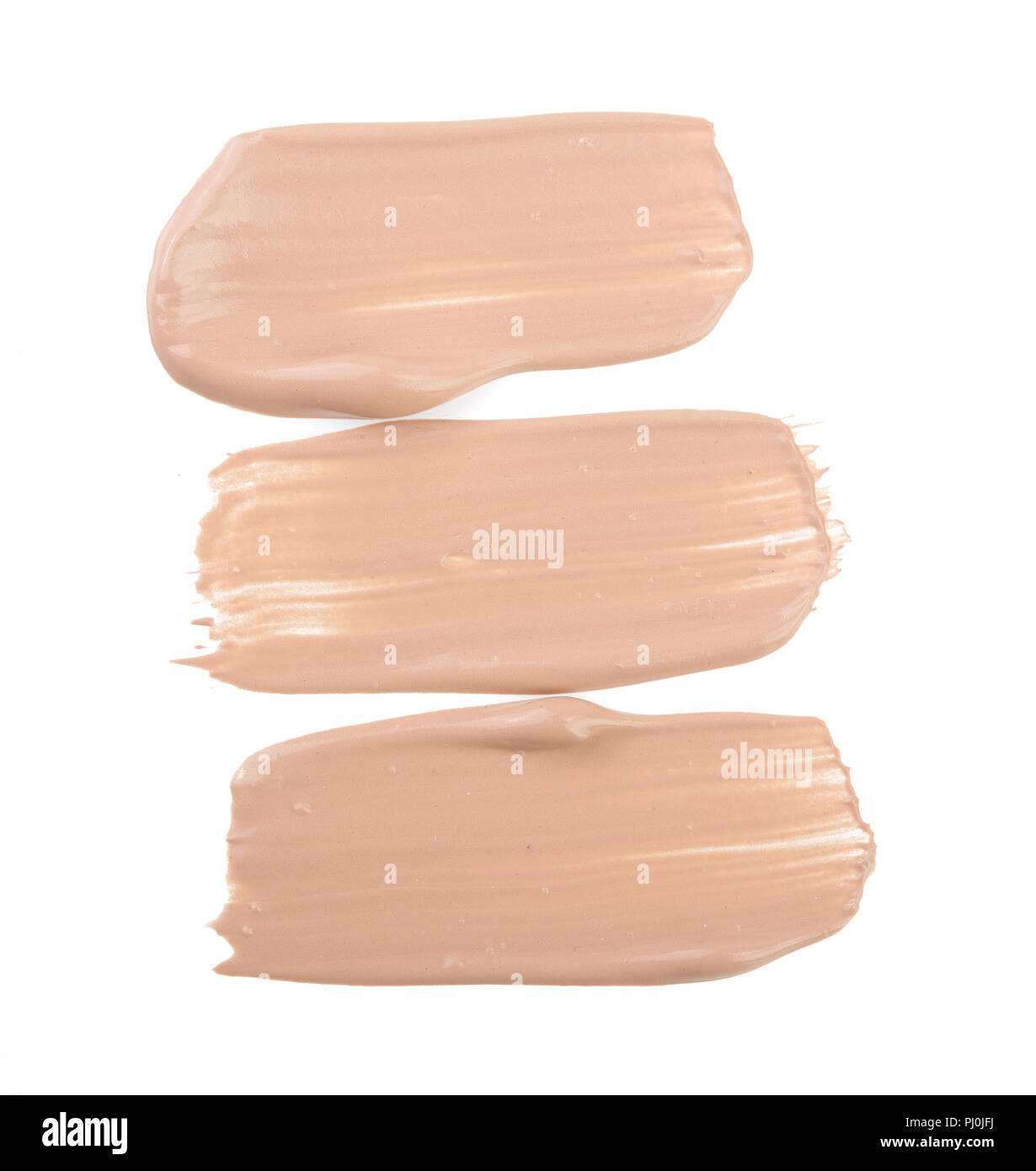 Beige liquid foundation makeup isolated on white background Stock Photo ...