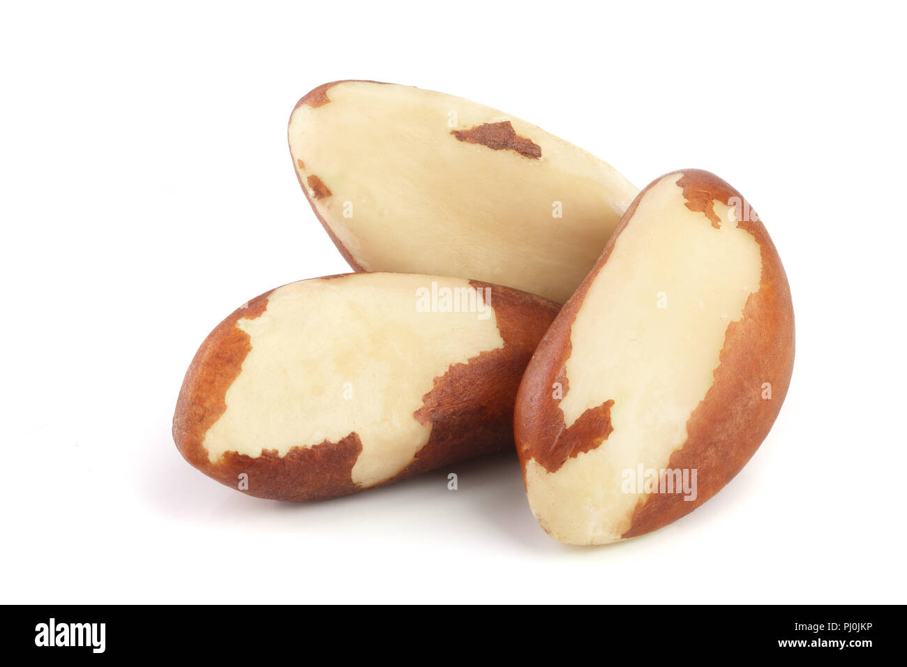 Brazil nuts isolated on white background closeup Stock Photo - Alamy