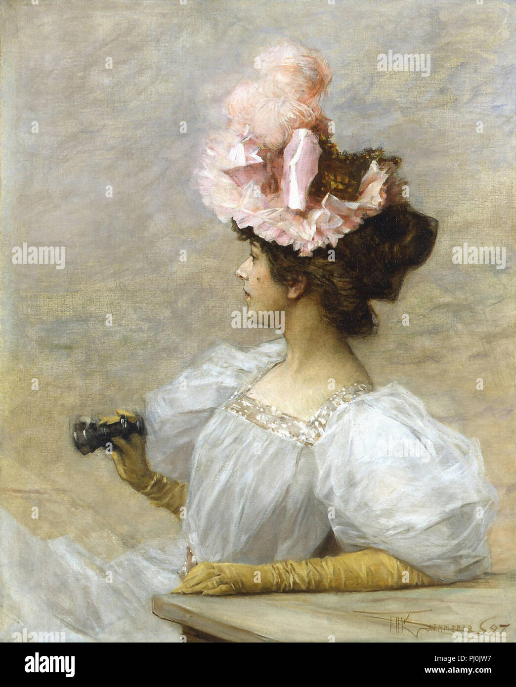 Opera glasses painting hi-res stock photography and images - Alamy