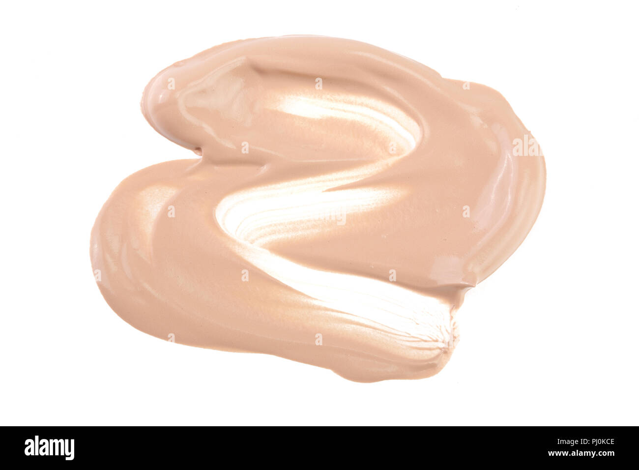 Beige liquid foundation makeup isolated on white background Stock Photo ...