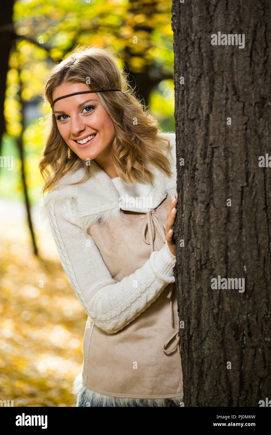 Boho girl hi-res stock photography and images - Alamy