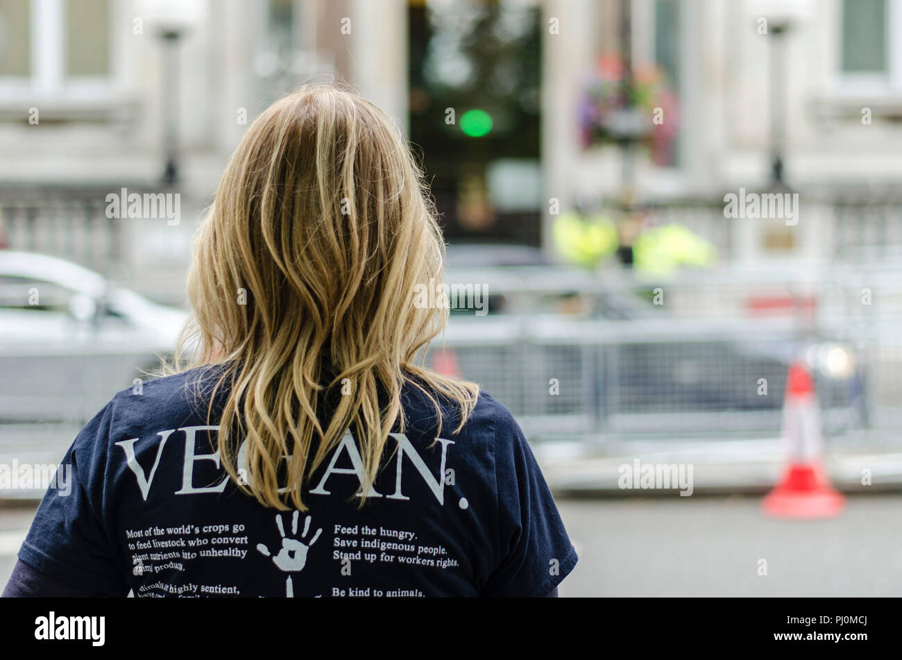 Vegan protest hi-res stock photography and images - Alamy