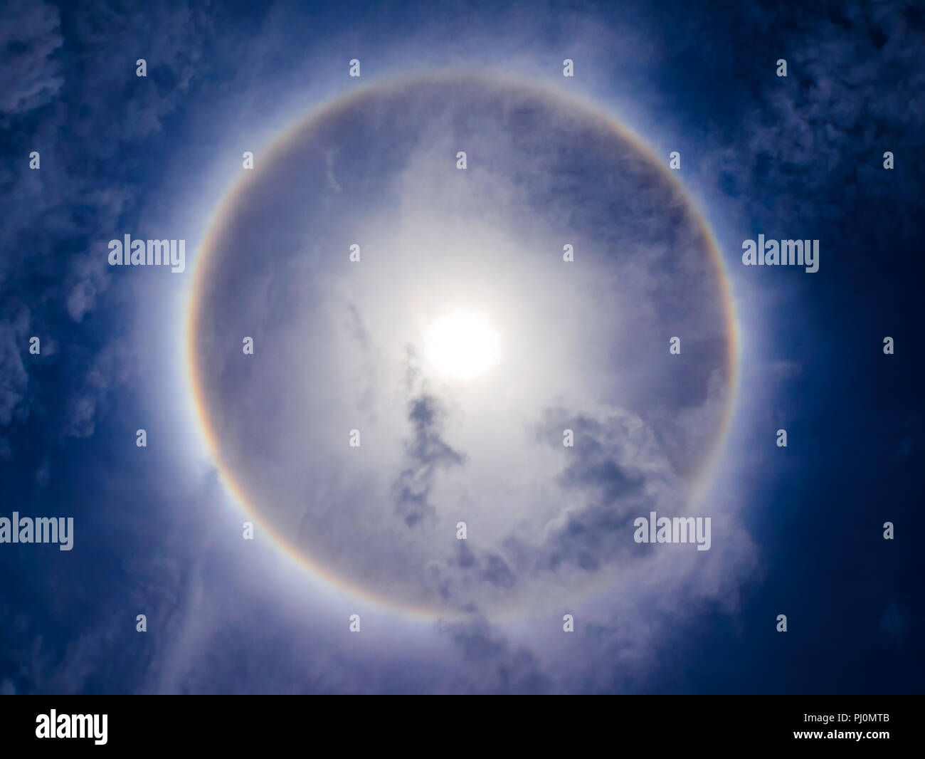 Halo light effect around the sun hi-res stock photography and images ...