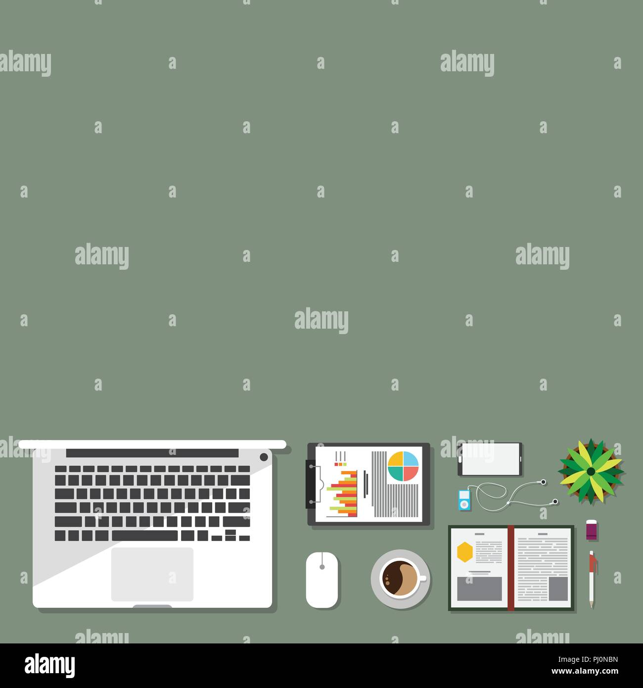 Camera on white table Stock Vector Images - Alamy