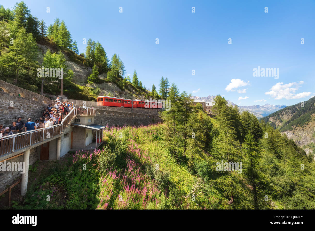 Traveling to French Alps in summer Stock Photo - Alamy