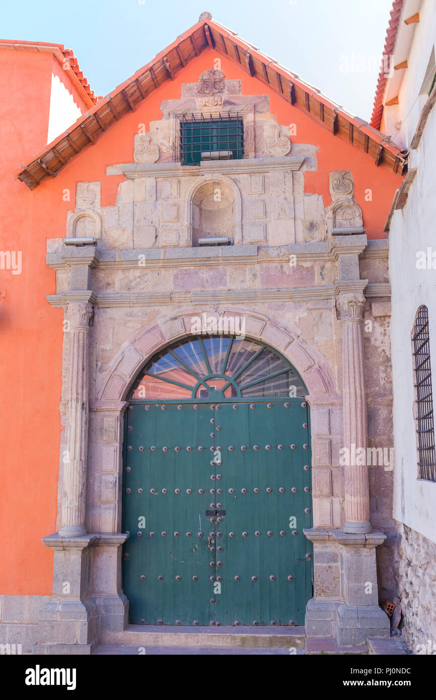 Merced church (1687), Potosi, Potosi department, Bolivia Stock Photo ...