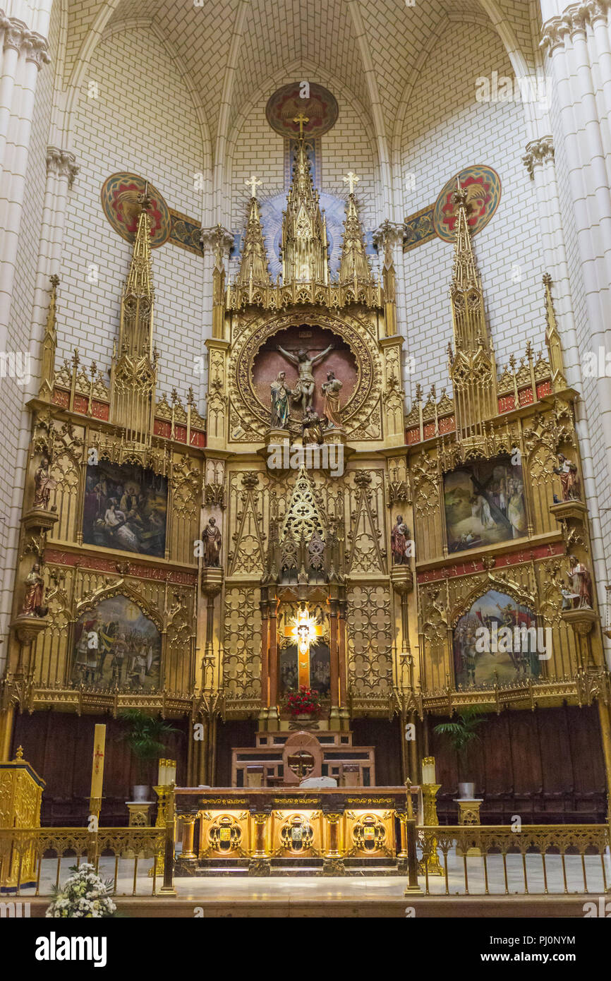Santa Cruz church interior, Madrid, Spain Stock Photo - Alamy