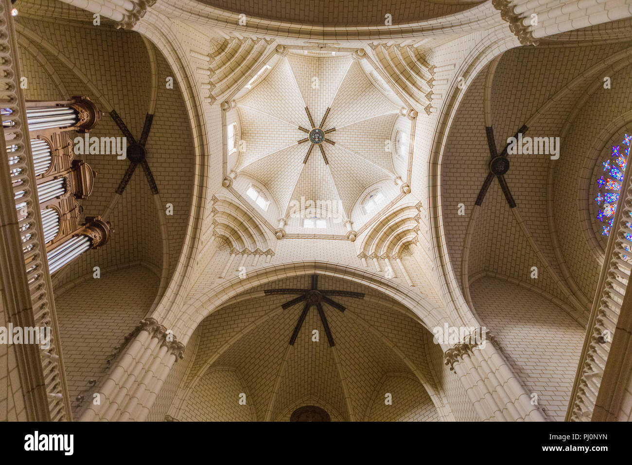 Santa Cruz church interior, Madrid, Spain Stock Photo - Alamy