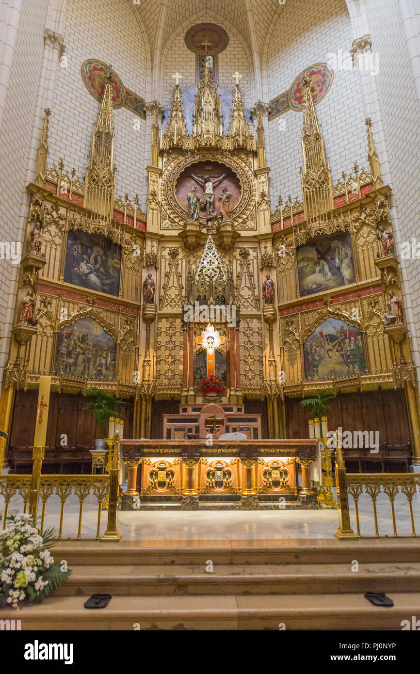 Santa Cruz church interior, Madrid, Spain Stock Photo - Alamy
