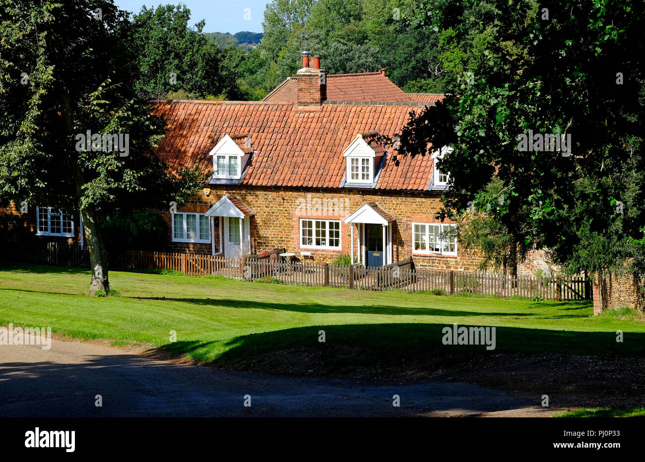 pretty country cottages, castle rising, west norfolk, england Stock ...