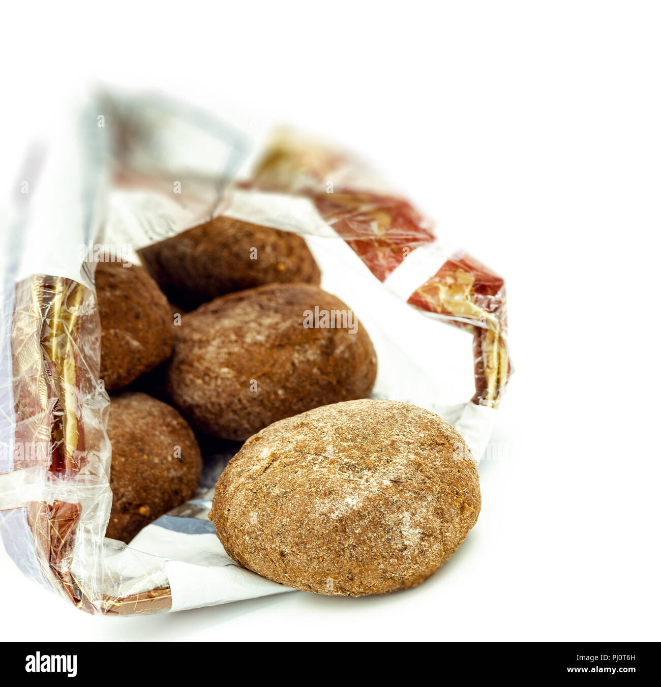 buns in poliethen packet Stock Photo - Alamy