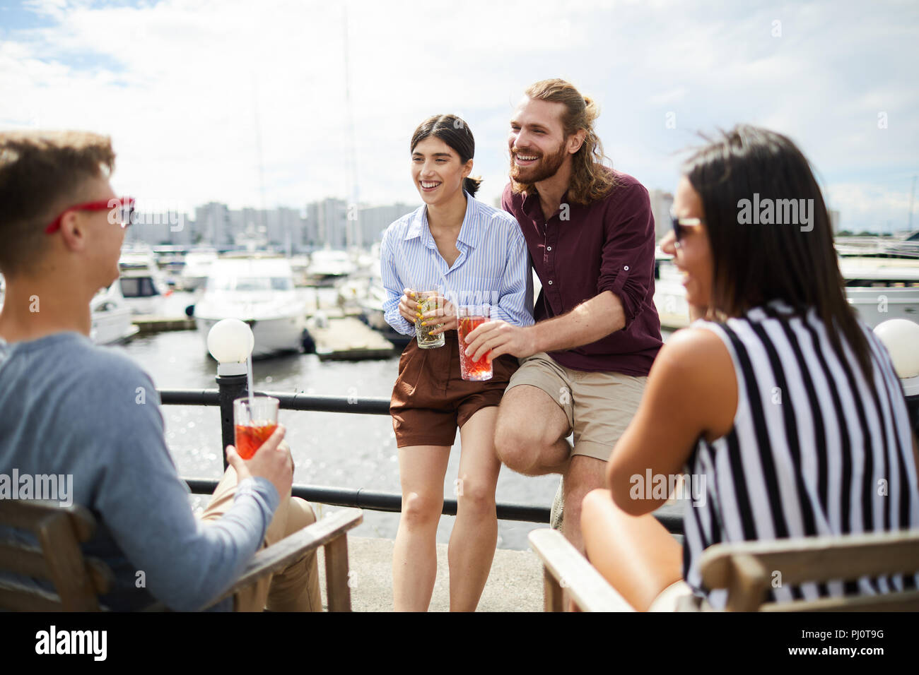 Friends having fun Stock Photo - Alamy