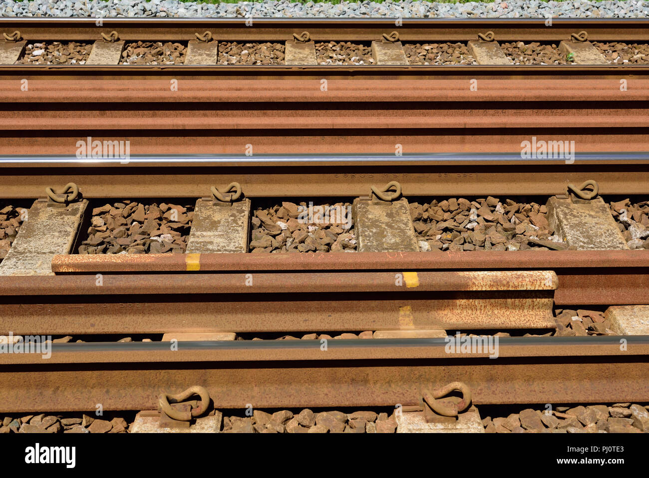 Continuous welded rail train hi-res stock photography and images - Alamy
