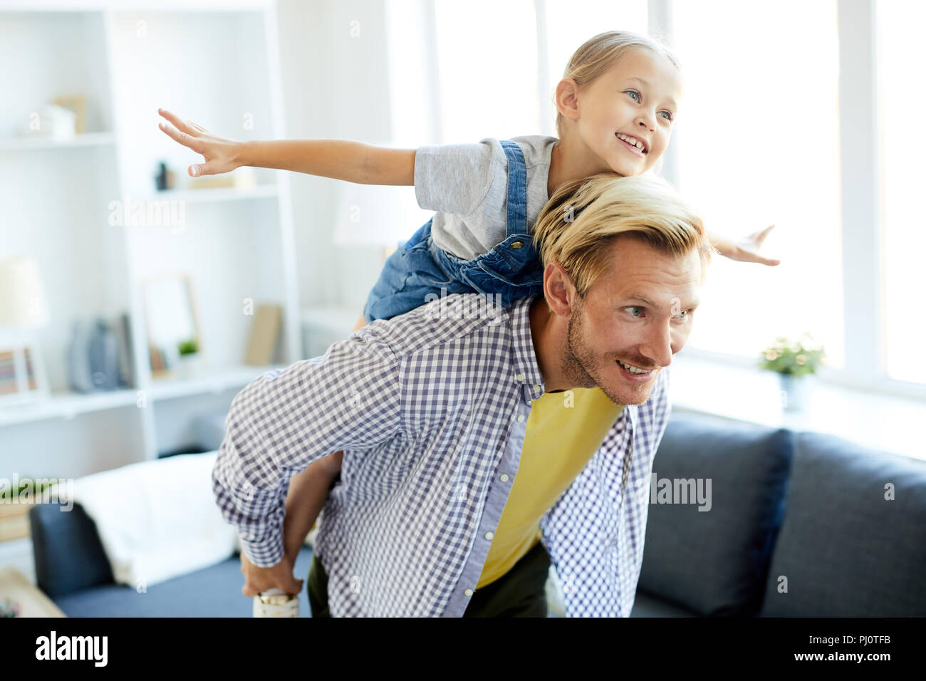 Fun with father Stock Photo - Alamy