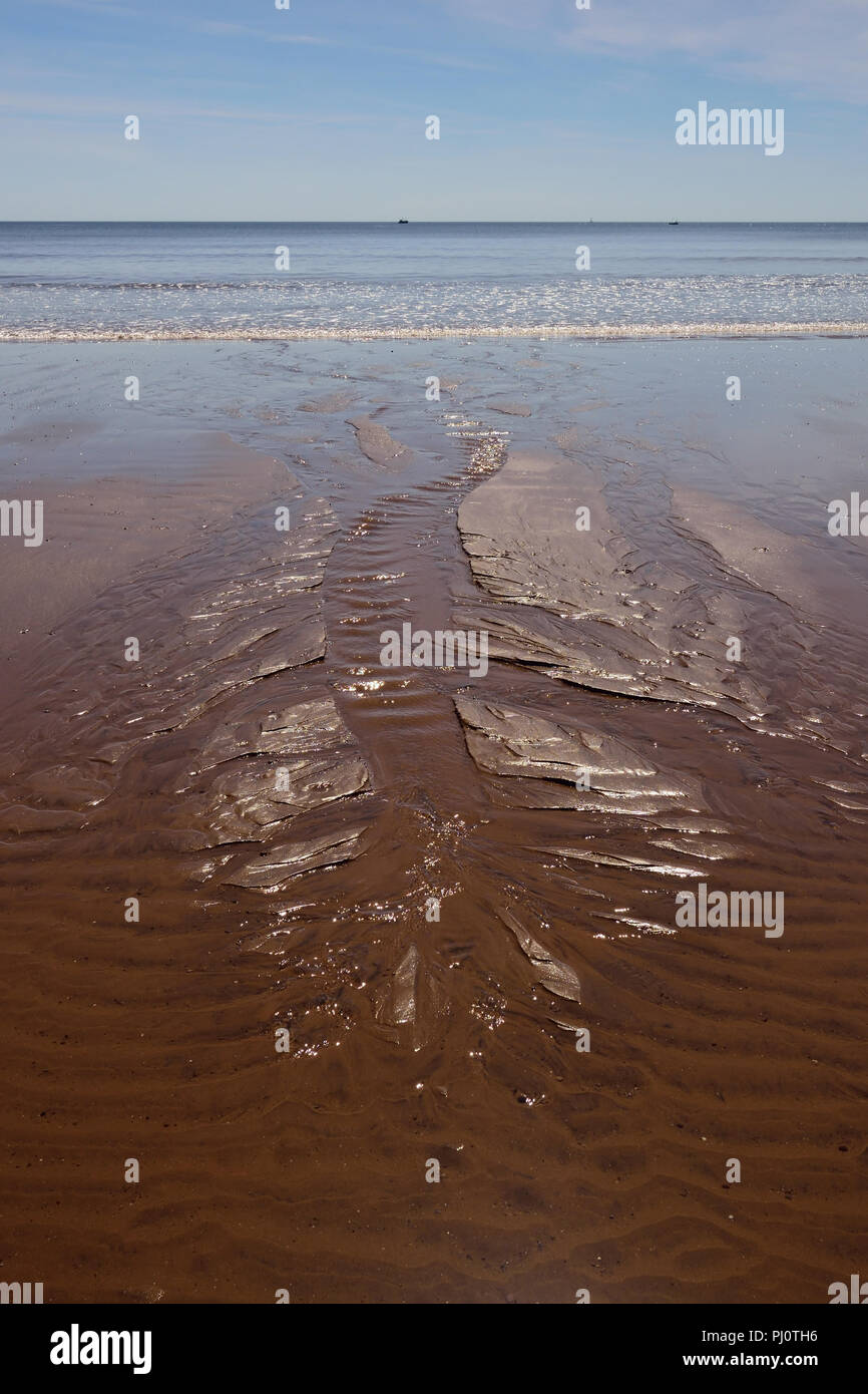 Ripples in the sand at low tide Stock Photo - Alamy