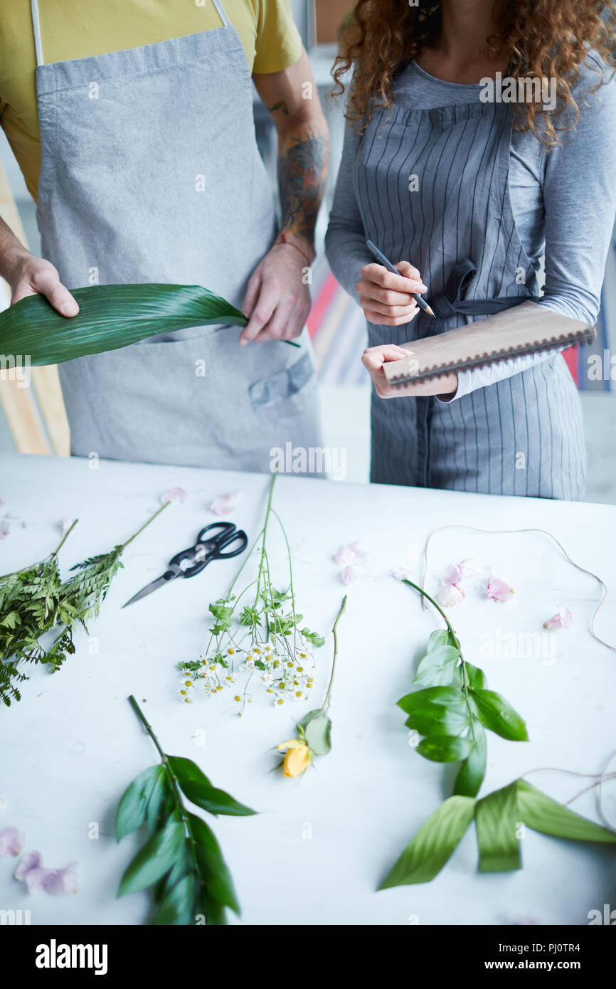 Work of florists Stock Photo - Alamy