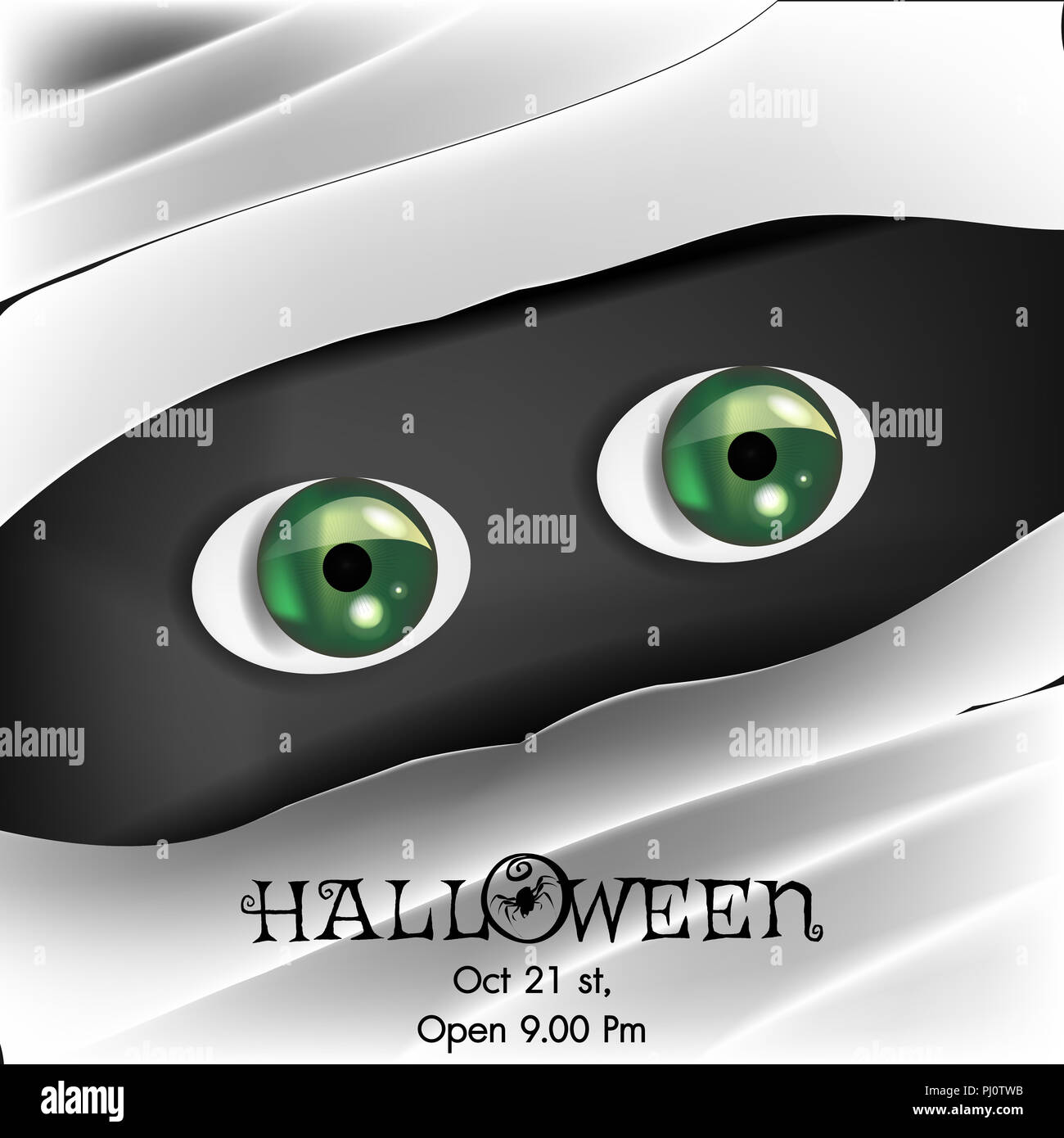 halloween zombie close up desgin background vector Stock Photo - Alamy
