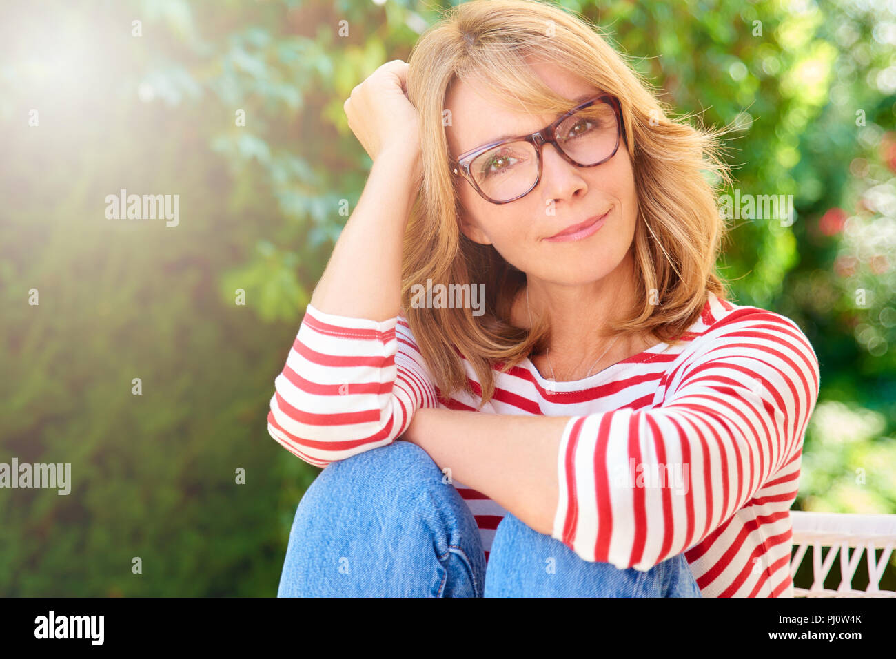 Mature ageless woman hi-res stock photography and images - Alamy