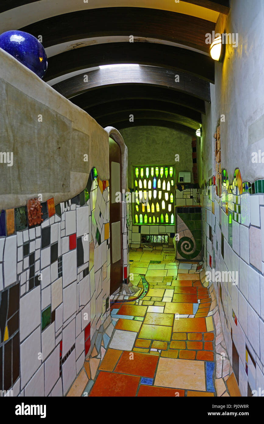 The Hundertwasser Toilets, a public toilet located at 60 Gillies Street ...