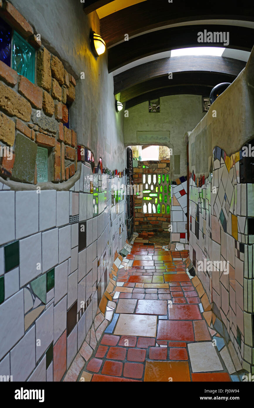The Hundertwasser Toilets, a public toilet located at 60 Gillies Street ...