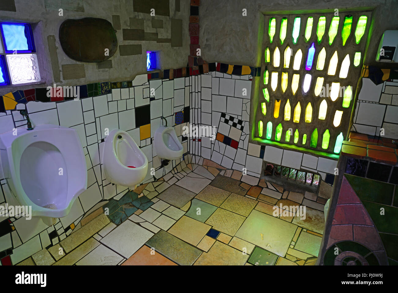 The Hundertwasser Toilets, a public toilet located at 60 Gillies Street ...