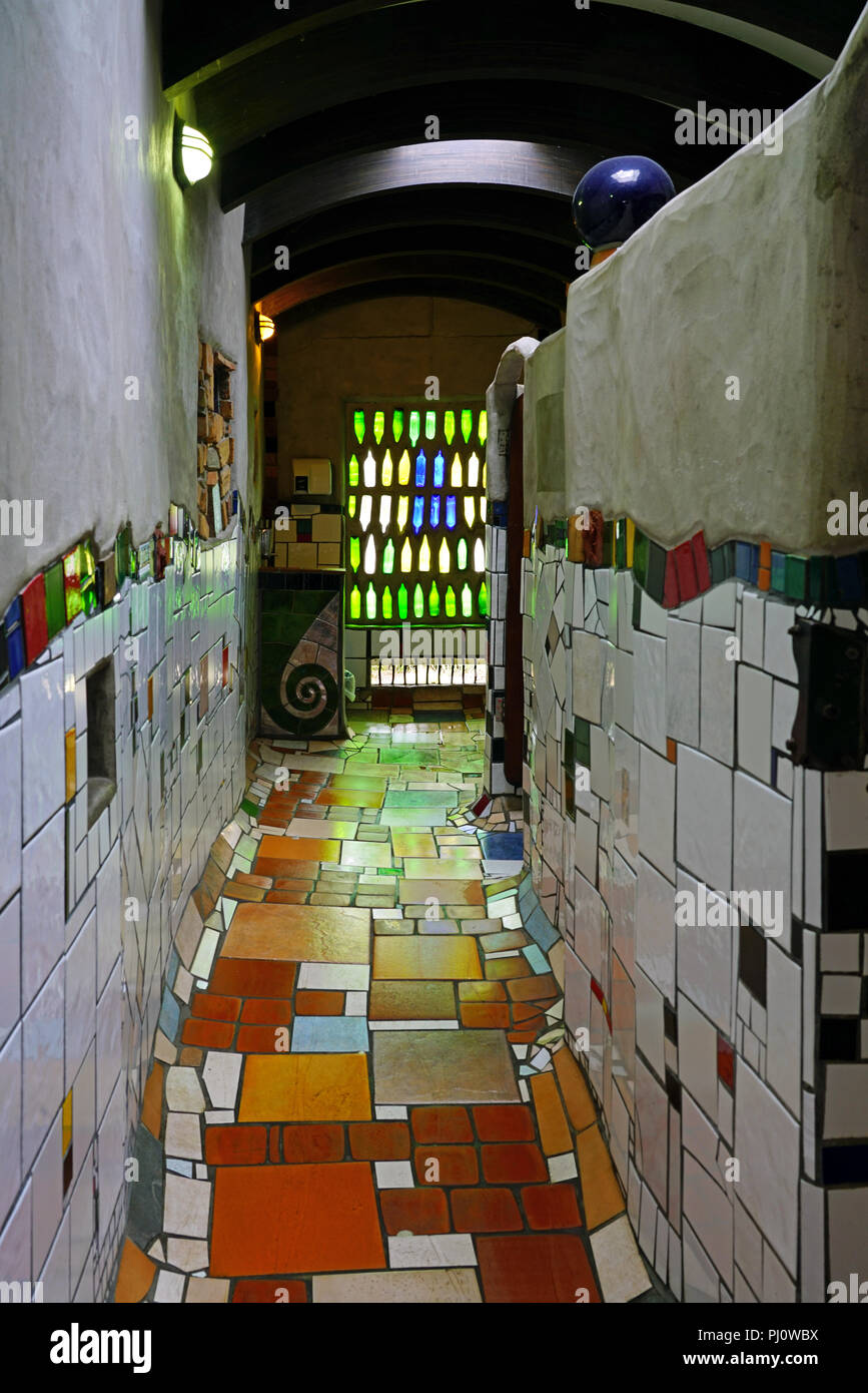 The Hundertwasser Toilets, a public toilet located at 60 Gillies Street ...