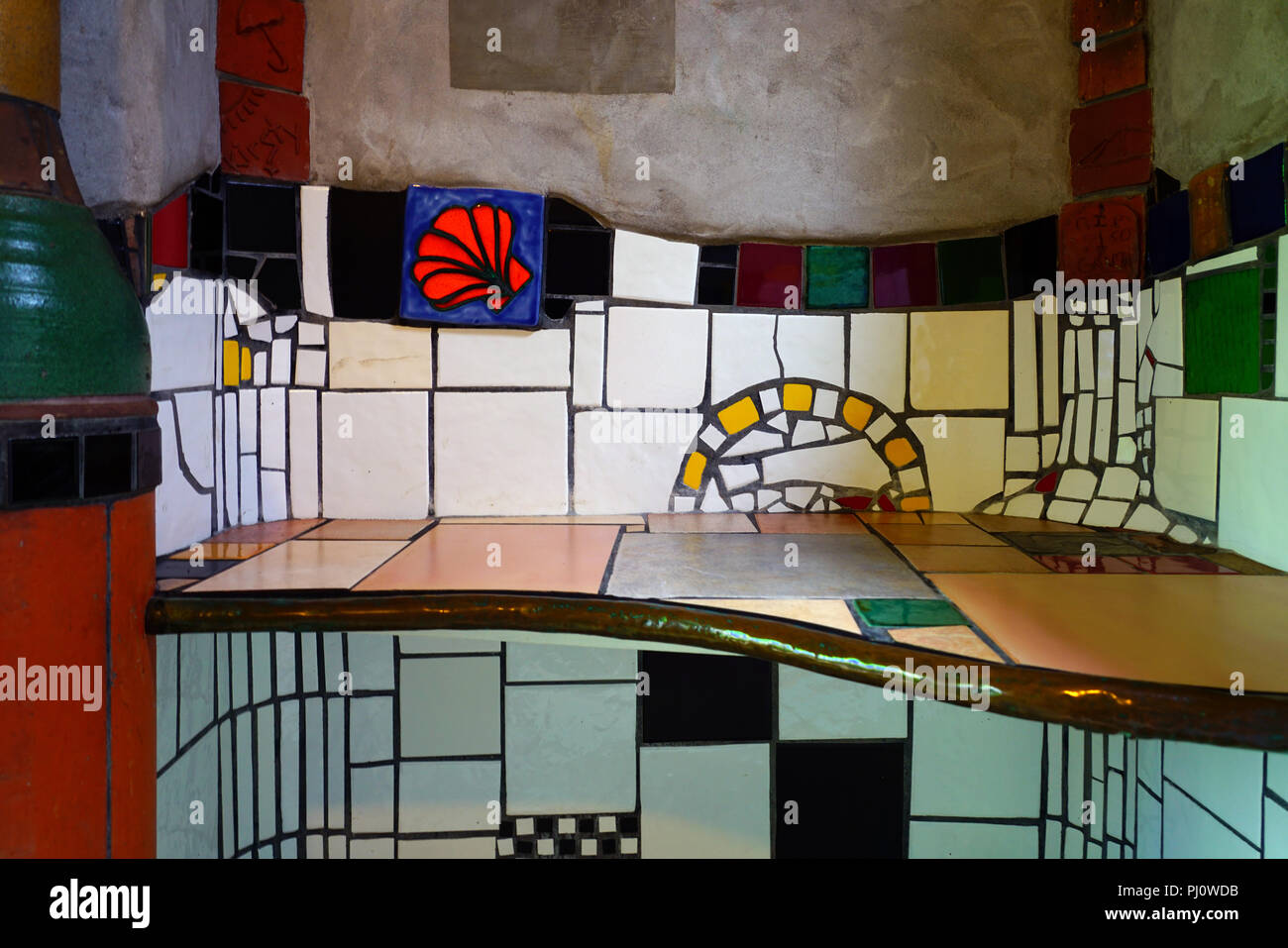 The Hundertwasser Toilets, a public toilet located at 60 Gillies Street ...