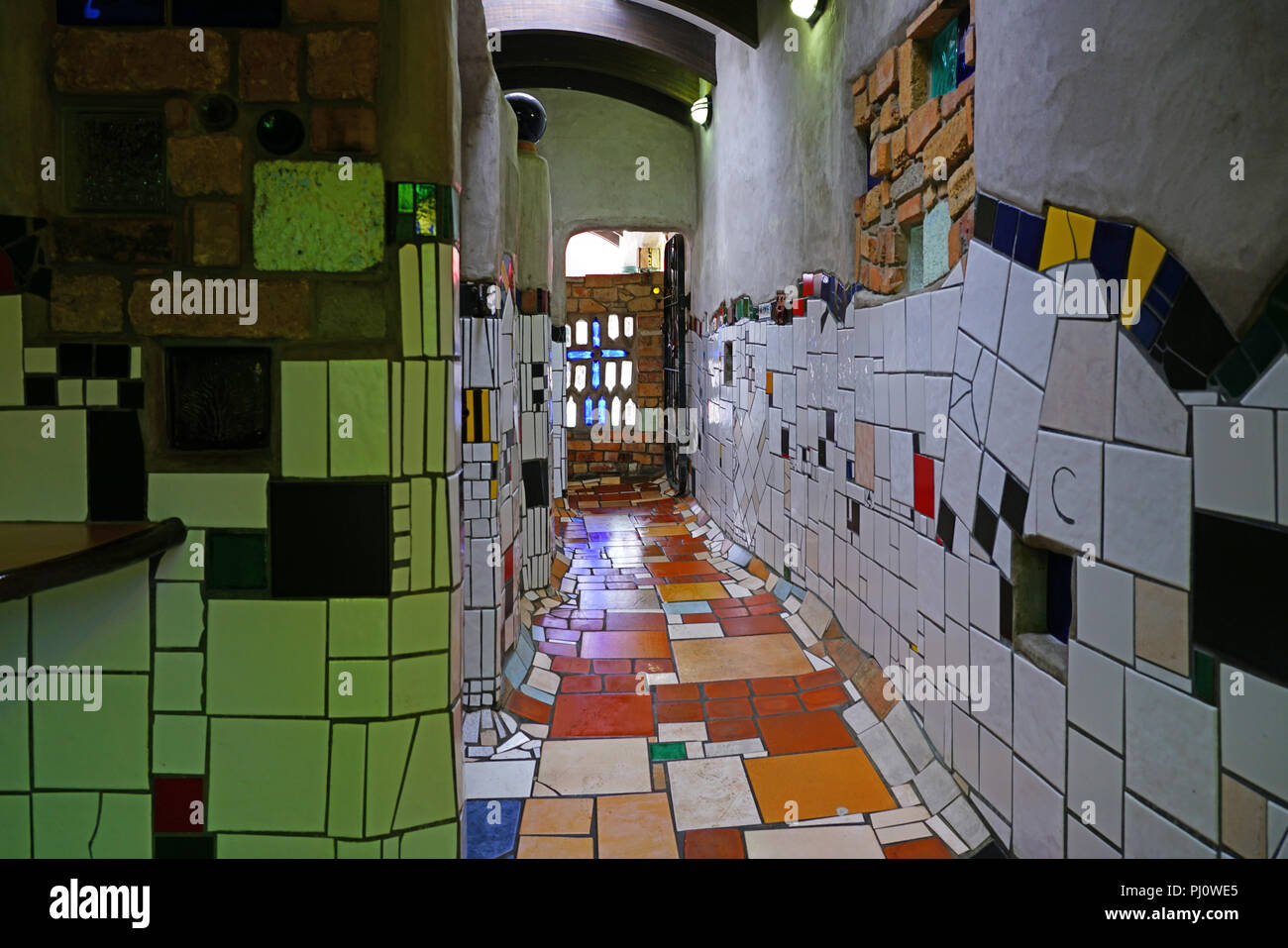The Hundertwasser Toilets, a public toilet located at 60 Gillies Street ...