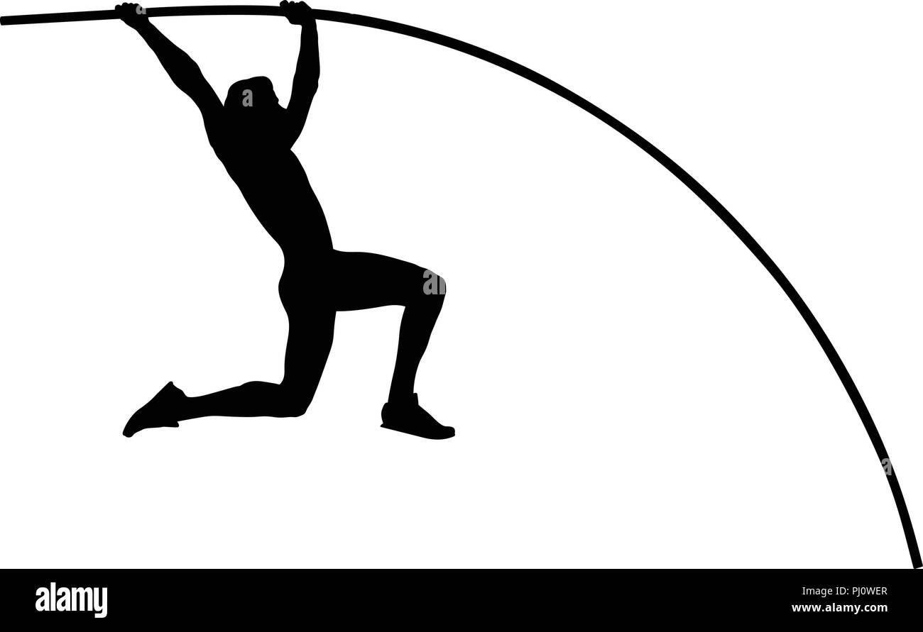 Pole jump final Stock Vector Images - Alamy