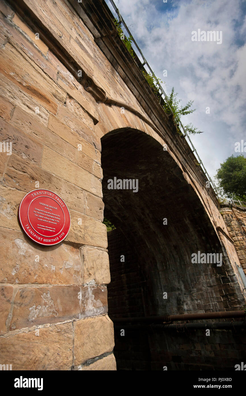 The Skerne Bridge / £5 note bridge, Bright water project, Darlington ...